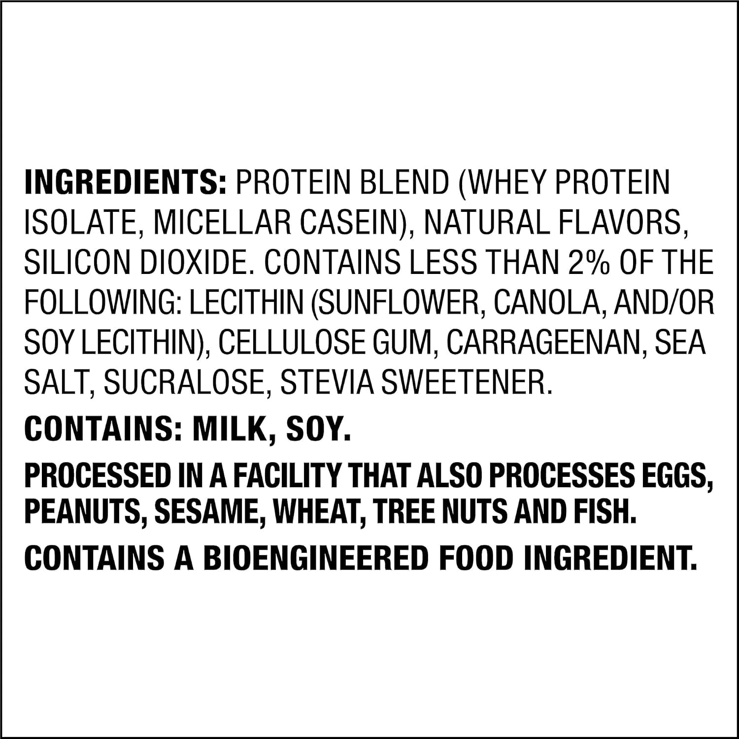 low sugar vanilla protein shake mix