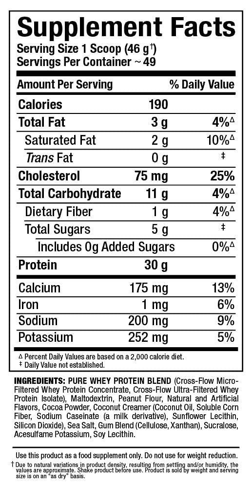 low sugar whey protein option