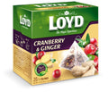 Loyd cranberry ginger herbal tea bags
