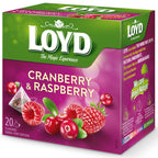 Loyd cranberry raspberry herbal tea bags