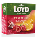 Loyd raspberry and lemon herbal tea bags