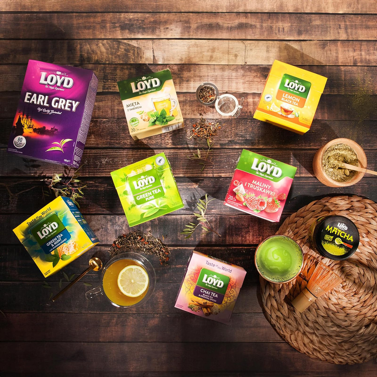 Loyd tea bags for fruity flavour
