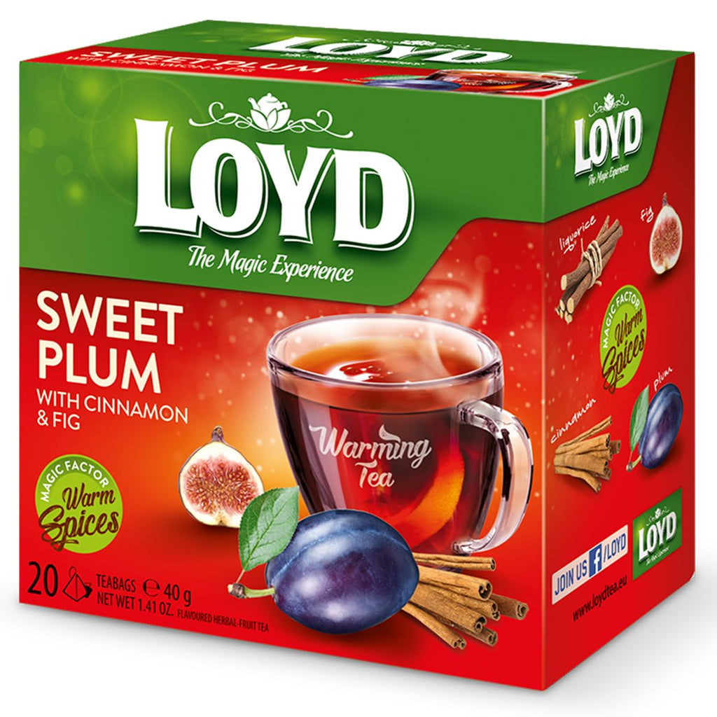 LOYD warming plum herbal tea bags