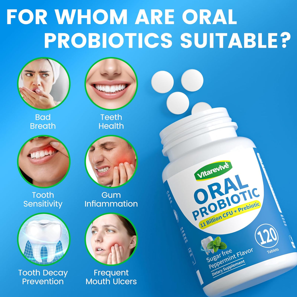 Lozenges for improved oral microbiome