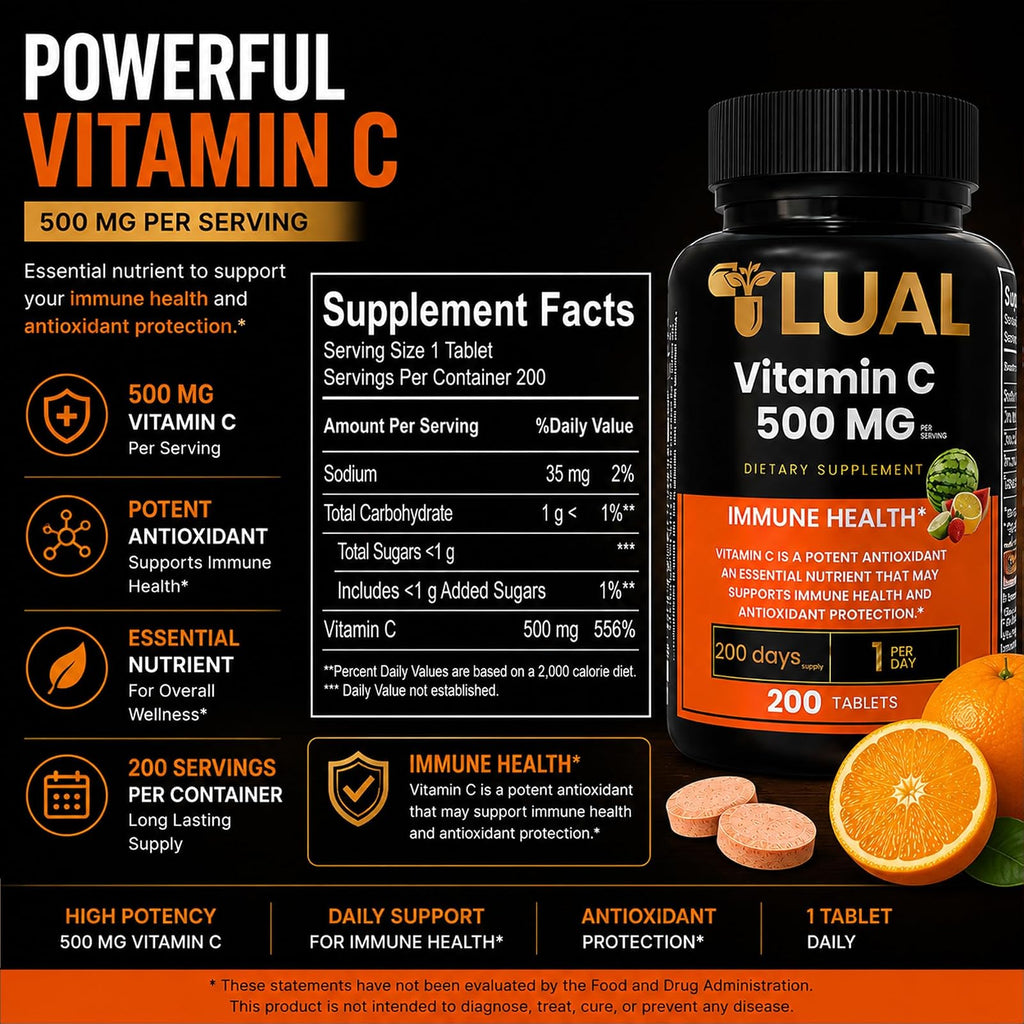 LUAL chewable Vitamin C benefits