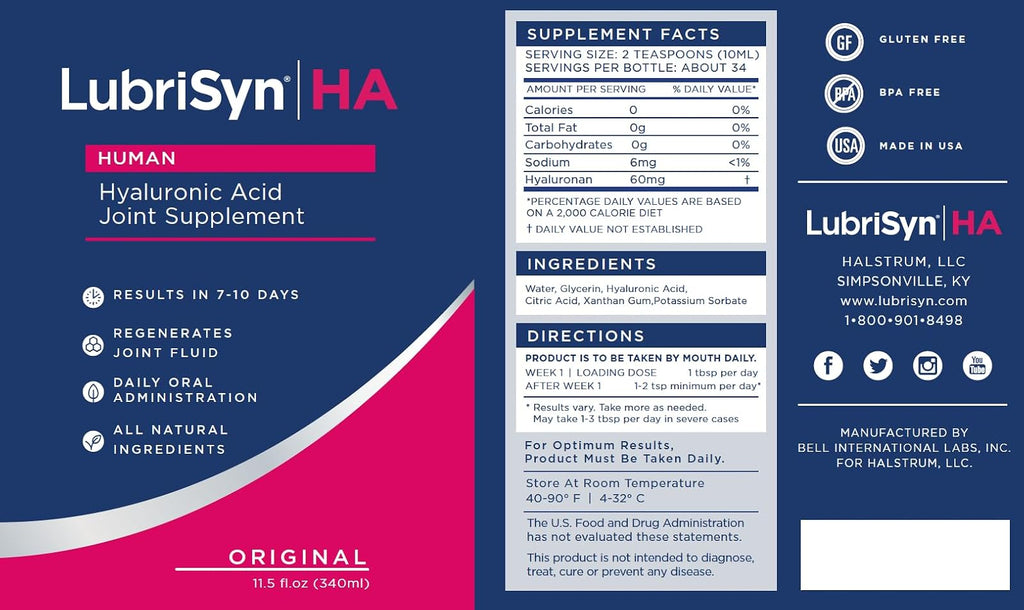 LubriSyn HA for joint health