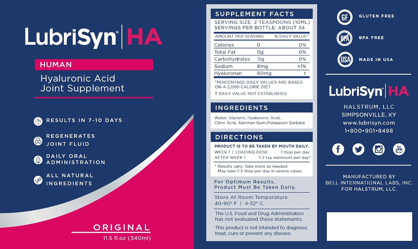 LubriSyn HA for joint health