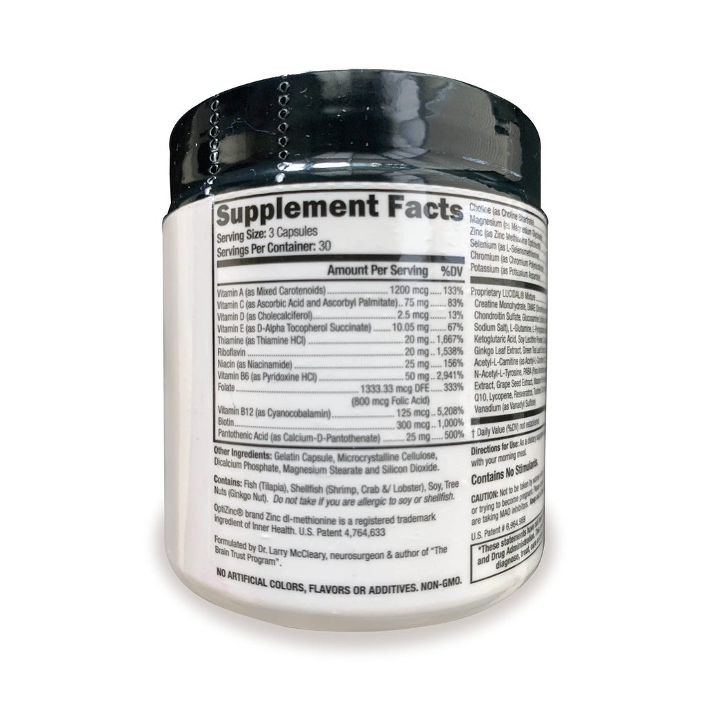 LUCIDAL brain supplement for men and women