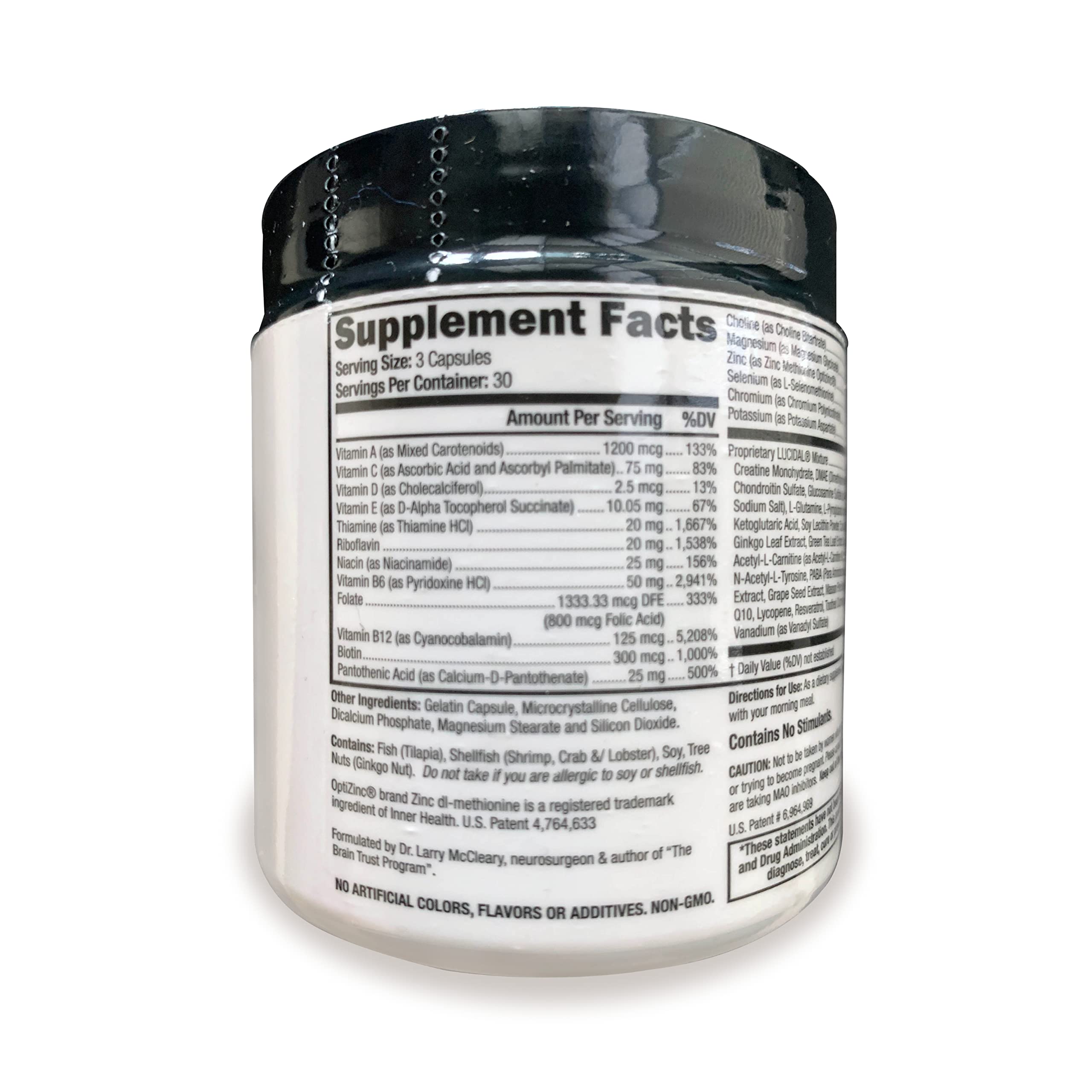 LUCIDAL brain supplement for men and women