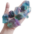 Luckeeper rainbow fluorite rough crystals