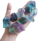 Luckeeper rainbow fluorite rough crystals