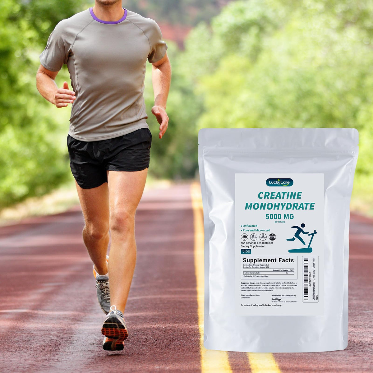 Luckycare creatine for enhanced performance