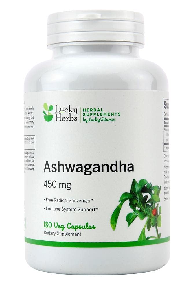 LuckyHerbs Ashwagandha vegan capsules
