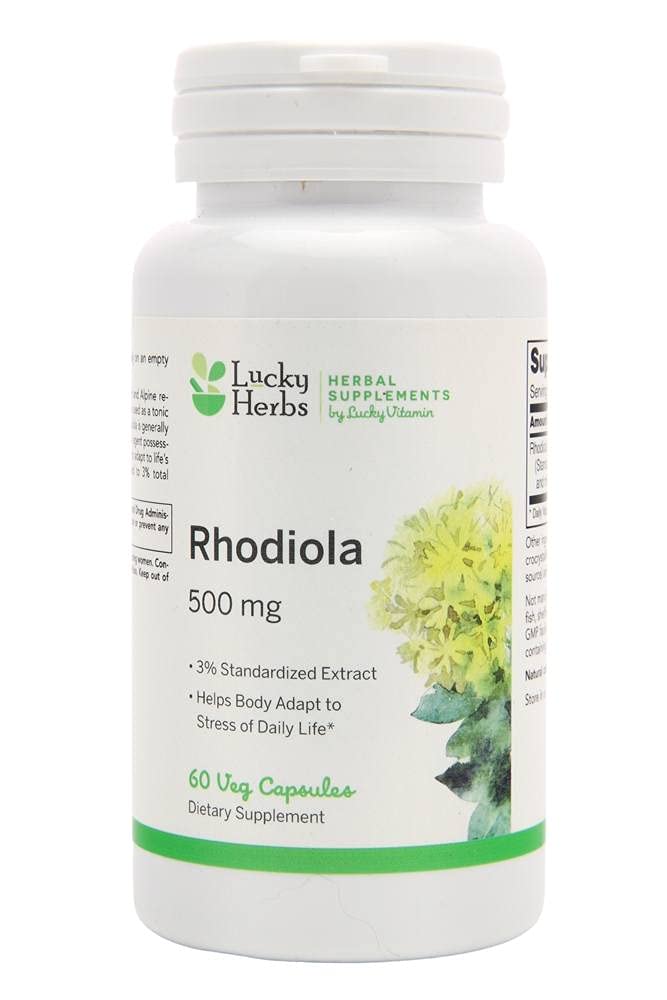 LuckyHerbs Rhodiola adaptogenic capsules