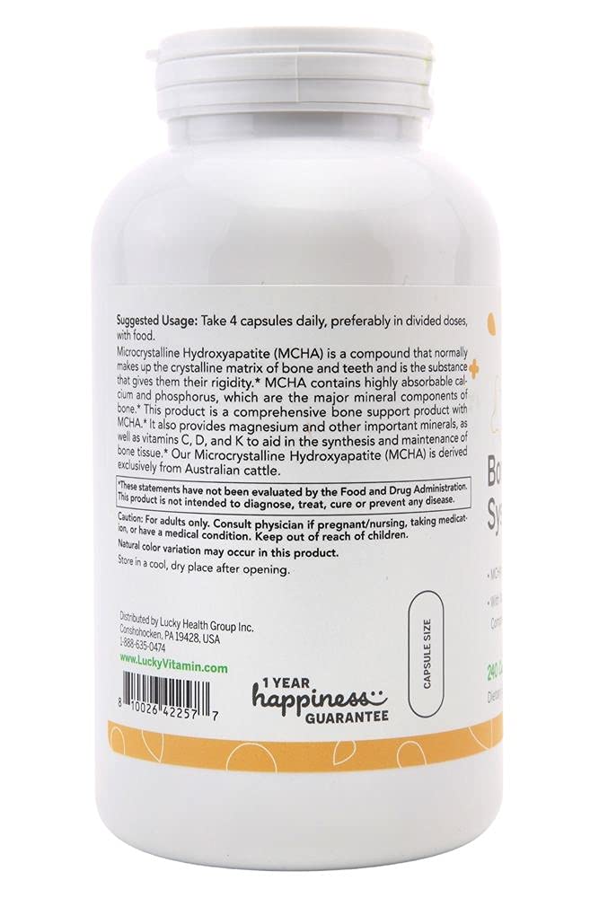 LuckyVitamin capsules for bone density