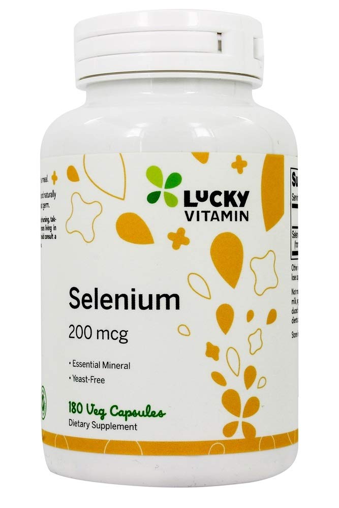 LuckyVitamin selenium capsules for immunity