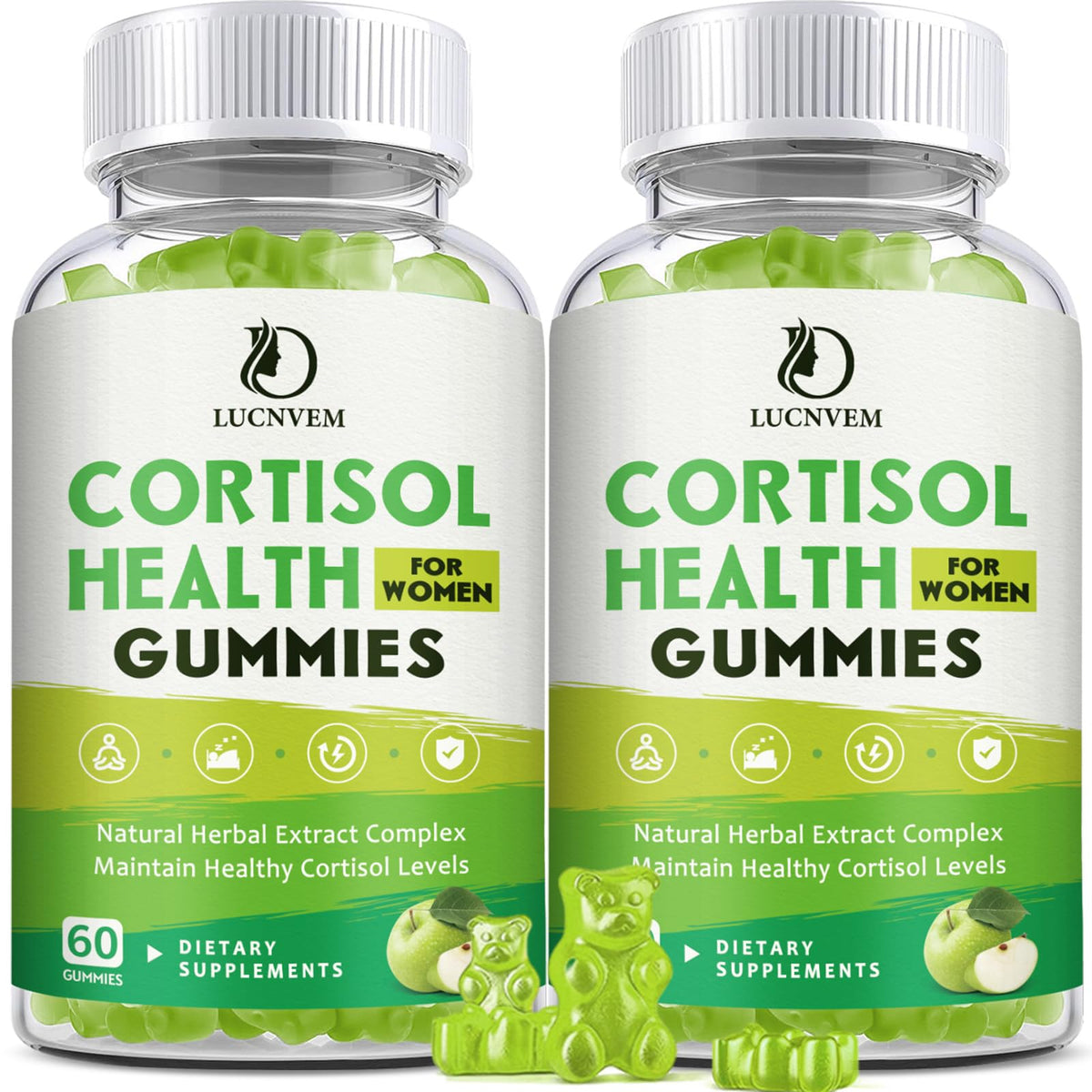 LUCNVEM cortisol gummies for stress relief
