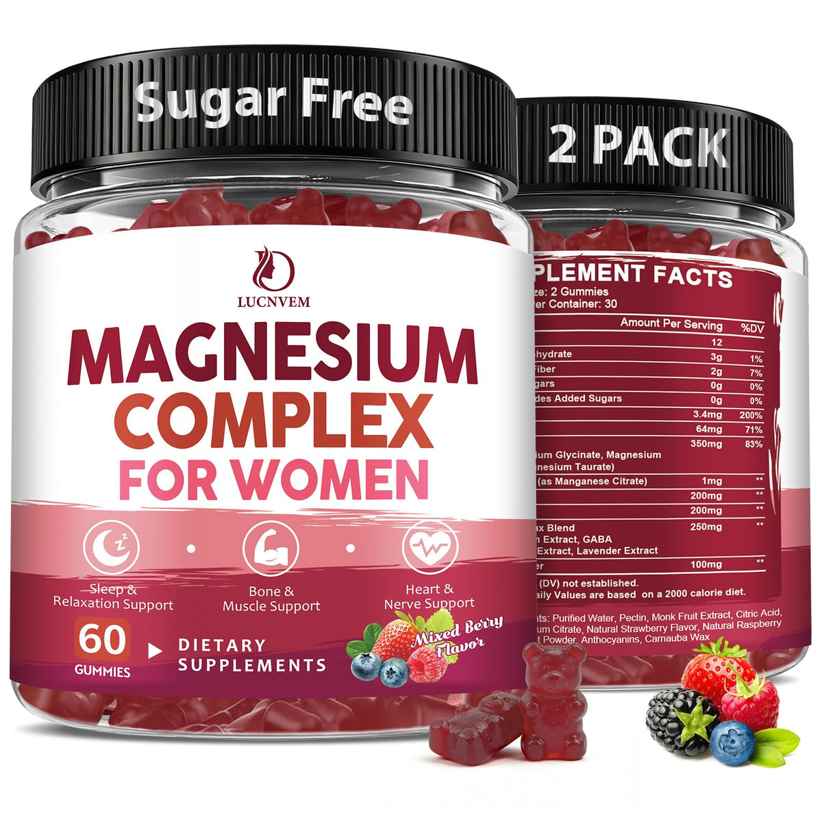 LUCNVEM magnesium complex gummies