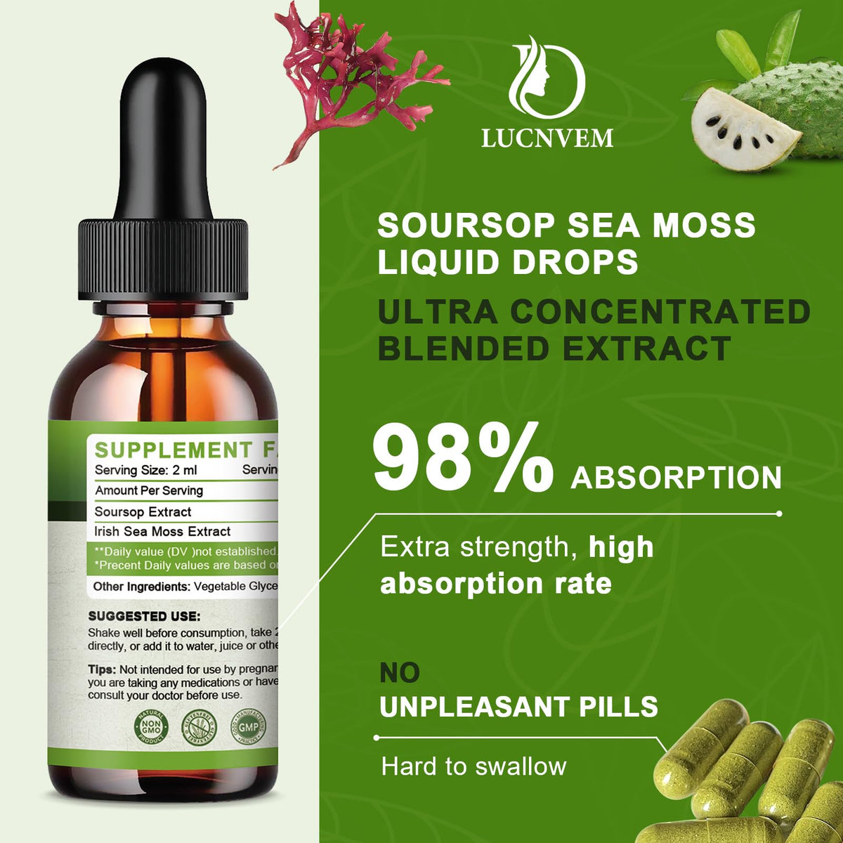 LUCNVEM soursop graviola multivitamin for men