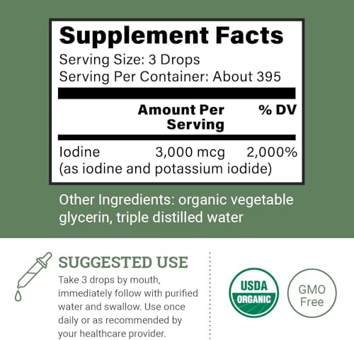 Lugol's iodine drops for detoxification benefits