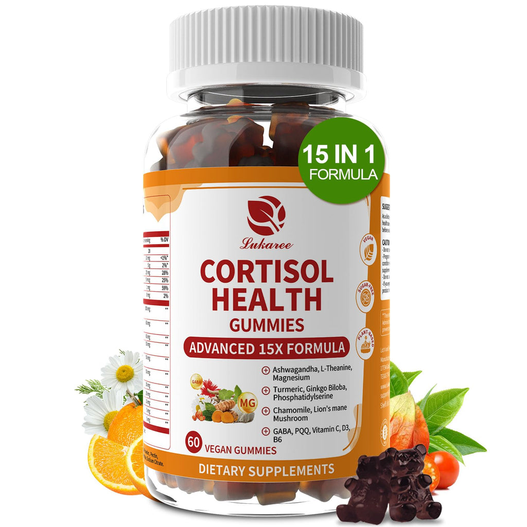 Lukaree cortisol calm gummies for stress relief