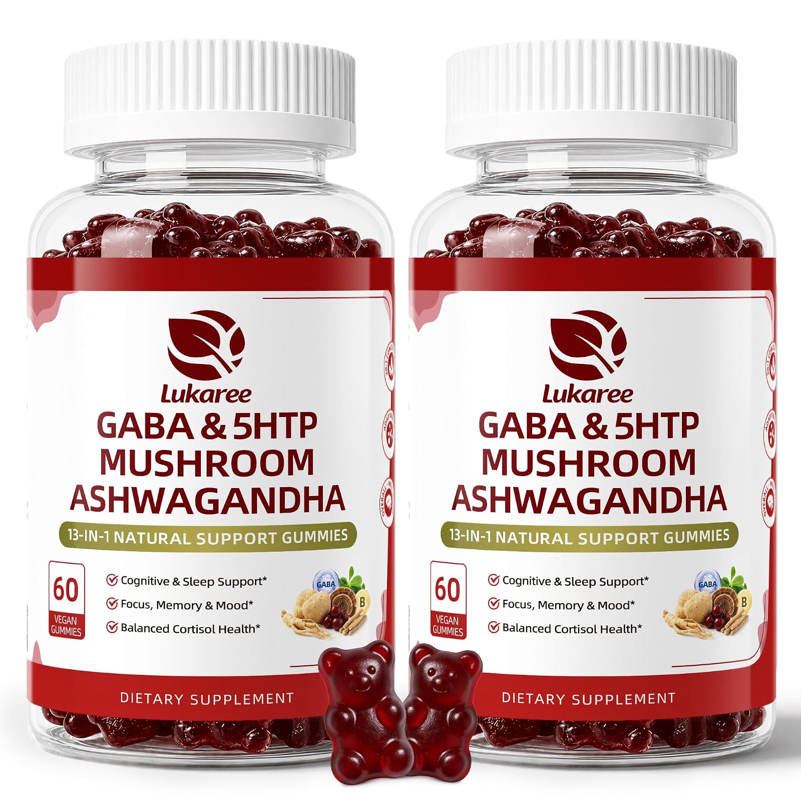 Lukaree GABA mushroom gummies for relaxation