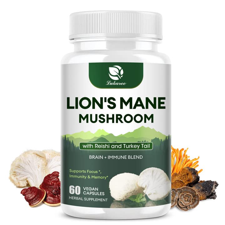 Lukaree Lions Mane brain support capsules