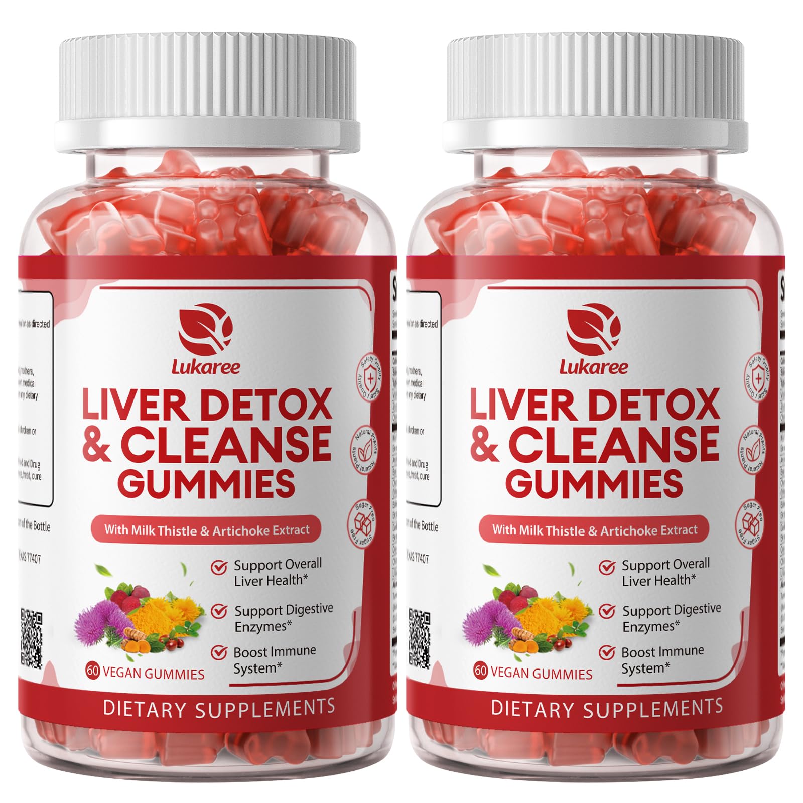 Lukaree milk thistle detox gummies