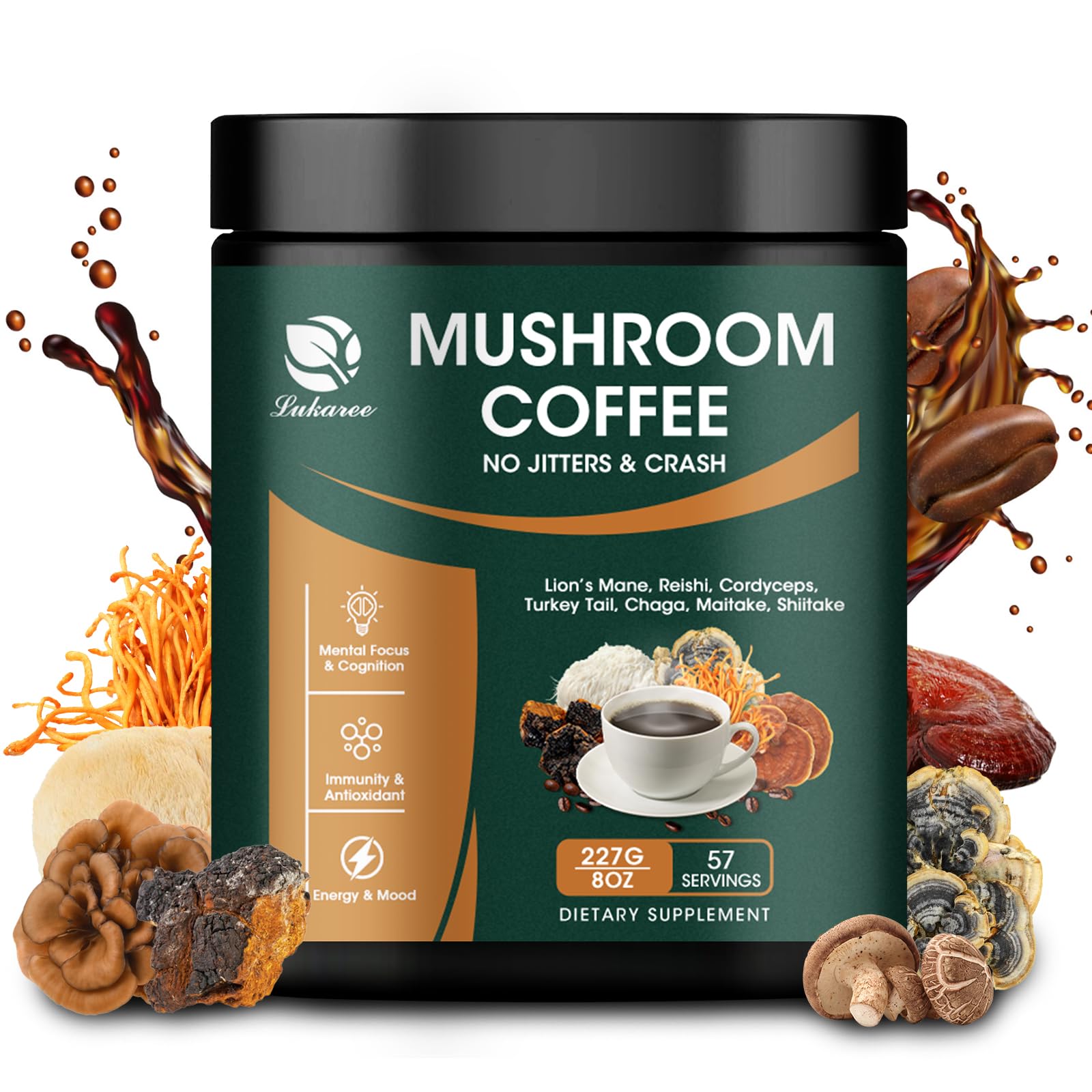 Lukaree mushroom coffee unique blend