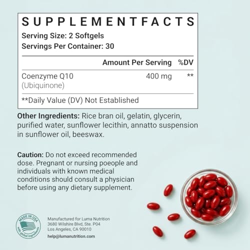 Luma CoQ10 antioxidant benefits