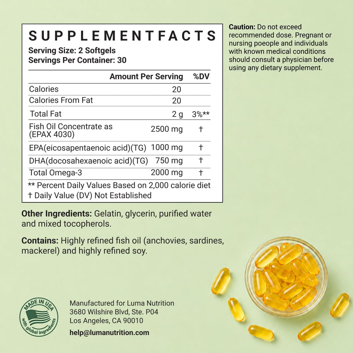Luma Nutrition omega 3 benefits