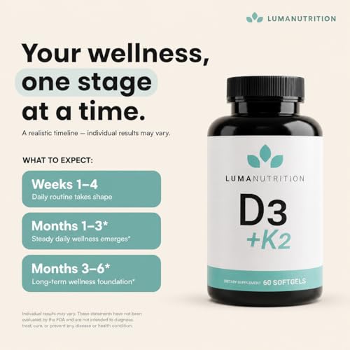 Luma Nutrition vitamin D3 K2 formula