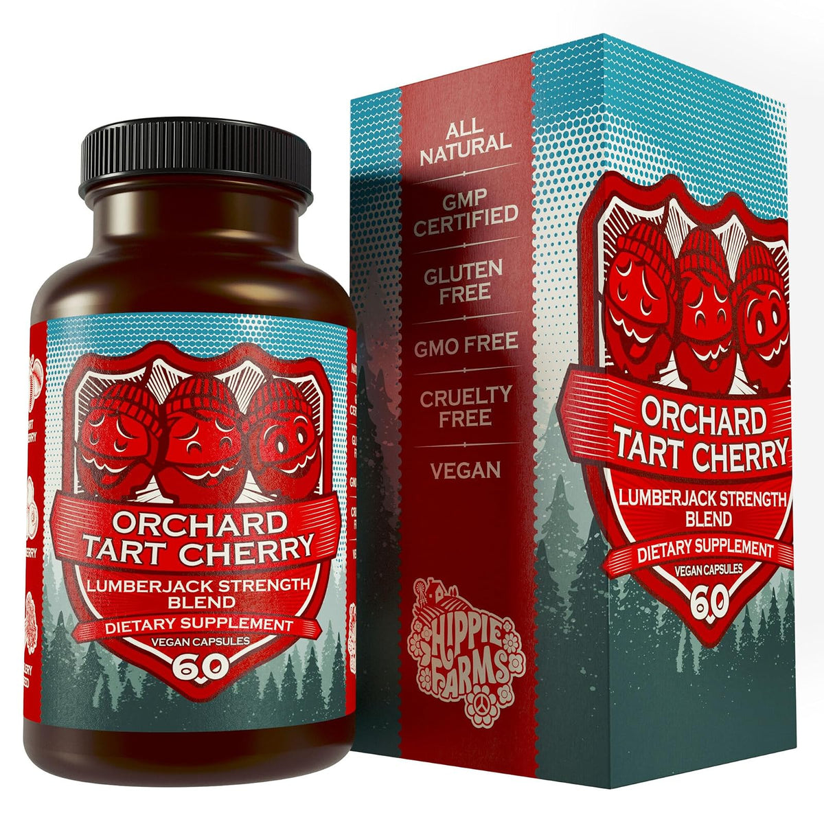 Lumberjack tart cherry capsules for health