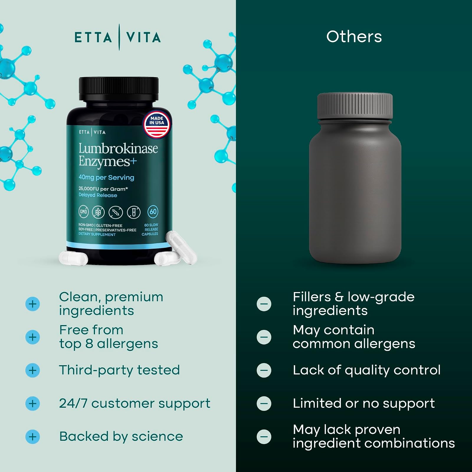 Lumbrokinase for enhanced nutrient absorption
