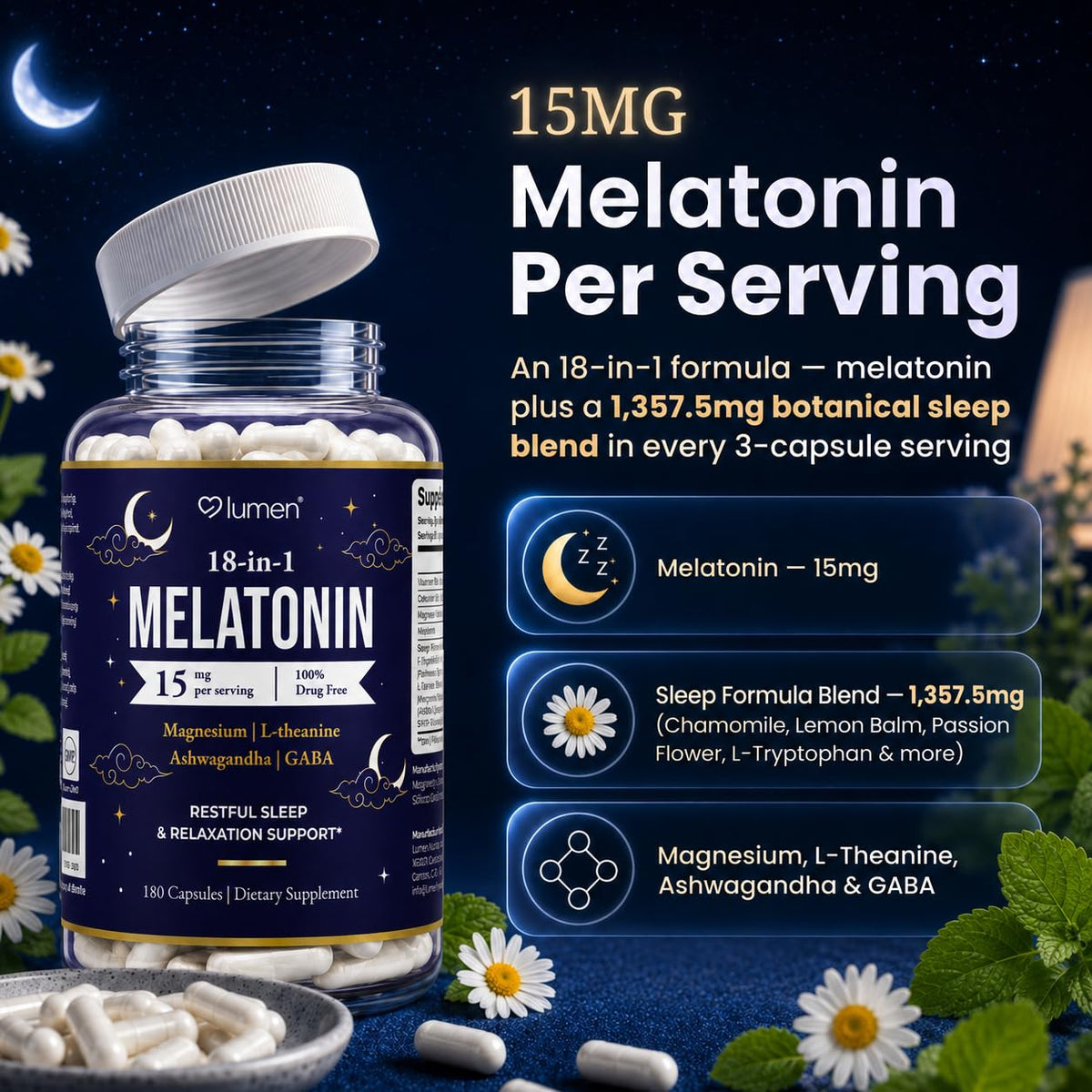 Lumen Naturals melatonin for relaxation