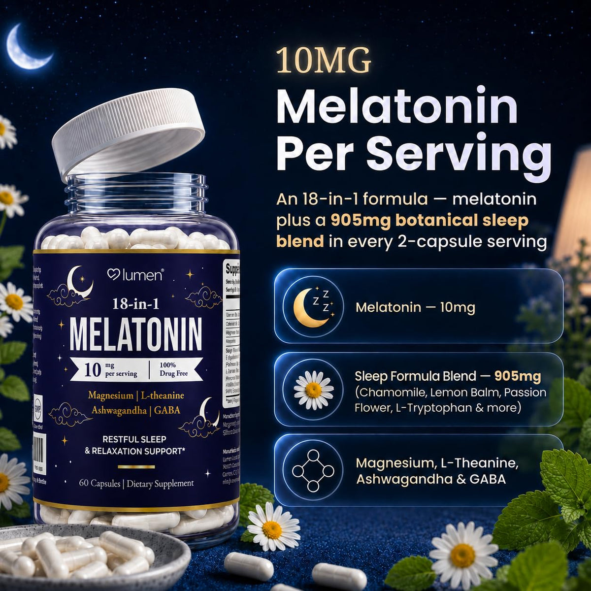 Lumen Naturals melatonin for restful sleep