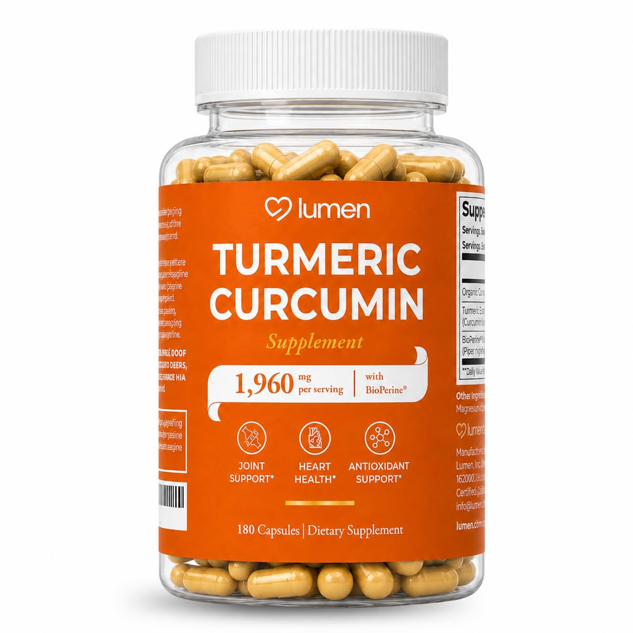 Lumen Naturals turmeric curcumin capsules