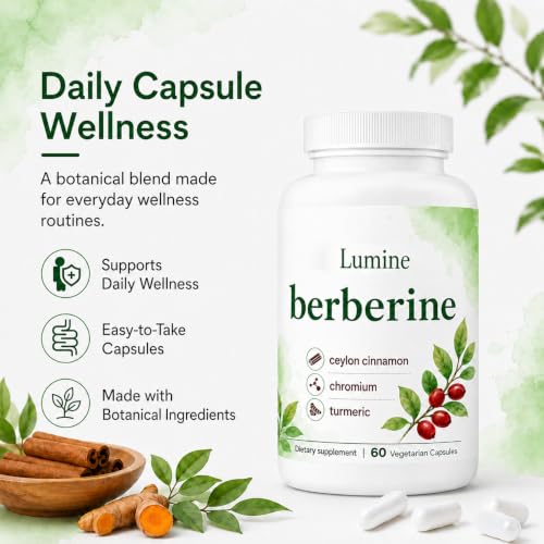 LUMINE Organics turmeric capsules for vitality