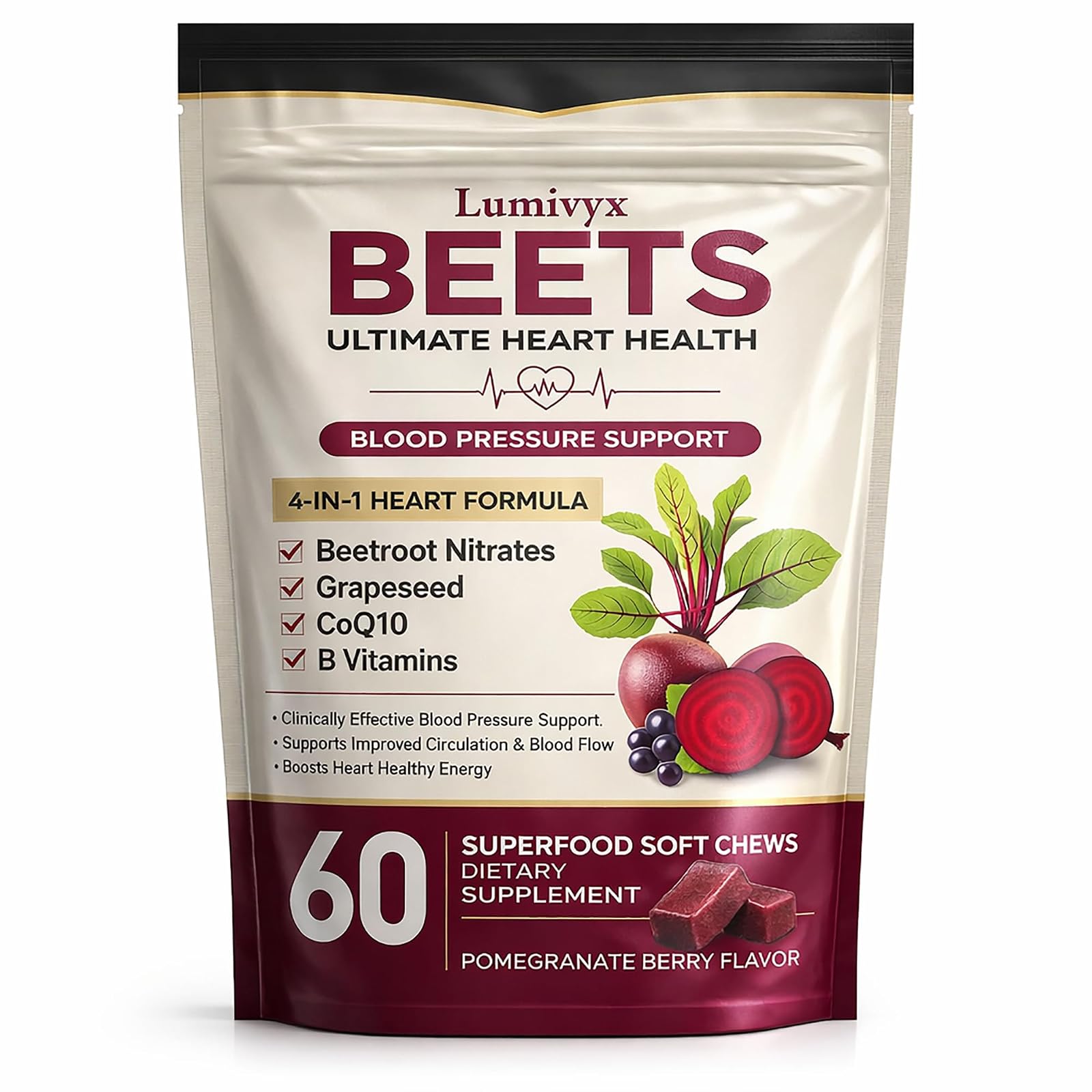 Lumivyx beet chews for energy