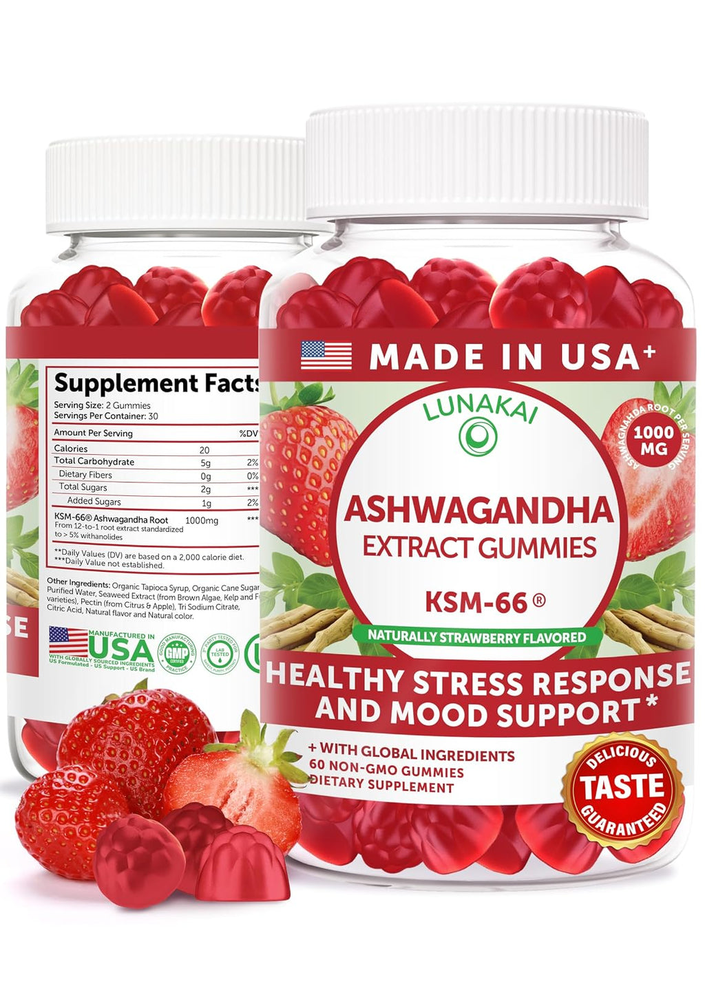 Lunakai ashwagandha gummies for stress relief
