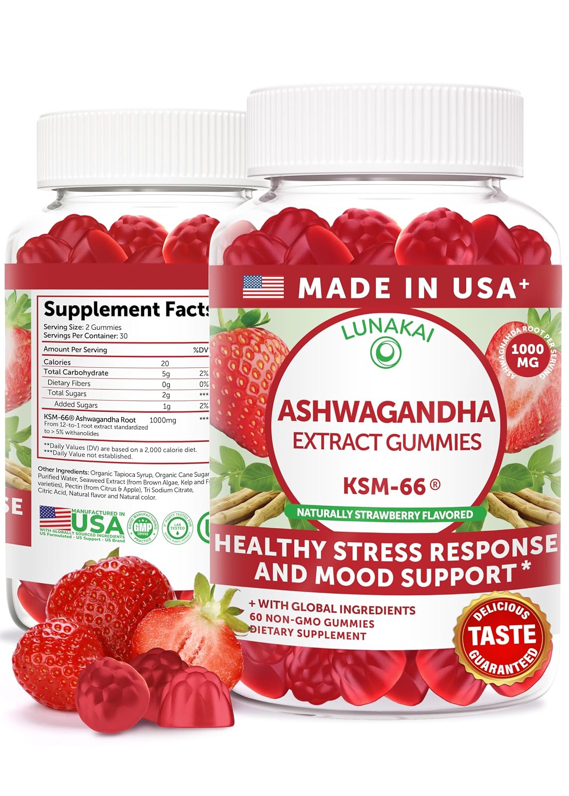 Lunakai ashwagandha gummies for stress relief