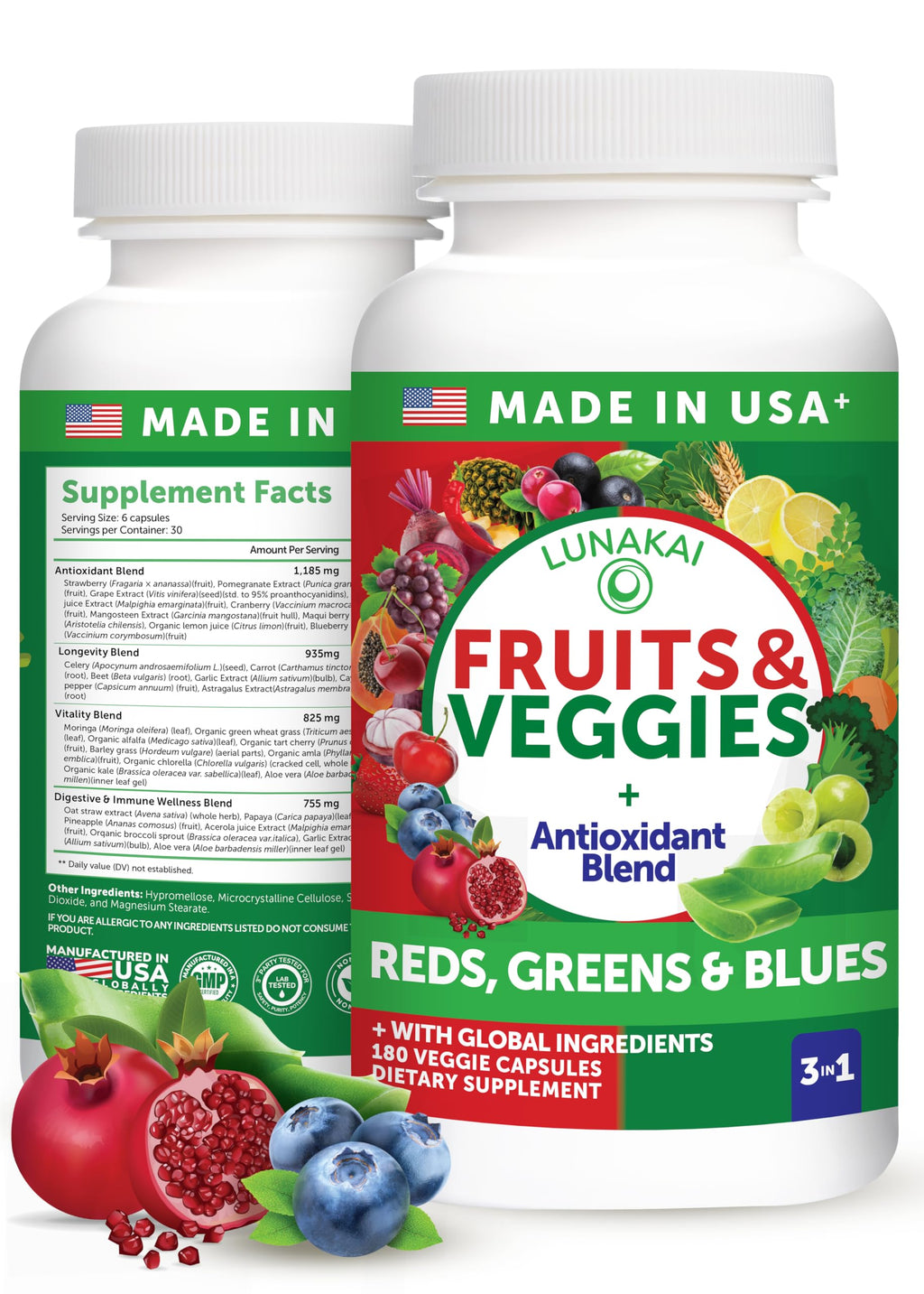 Lunakai blended vitamin & mineral supplements