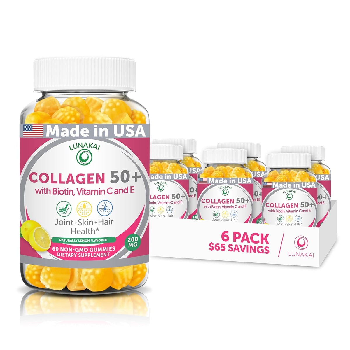 Lunakai collagen gummies for skin health