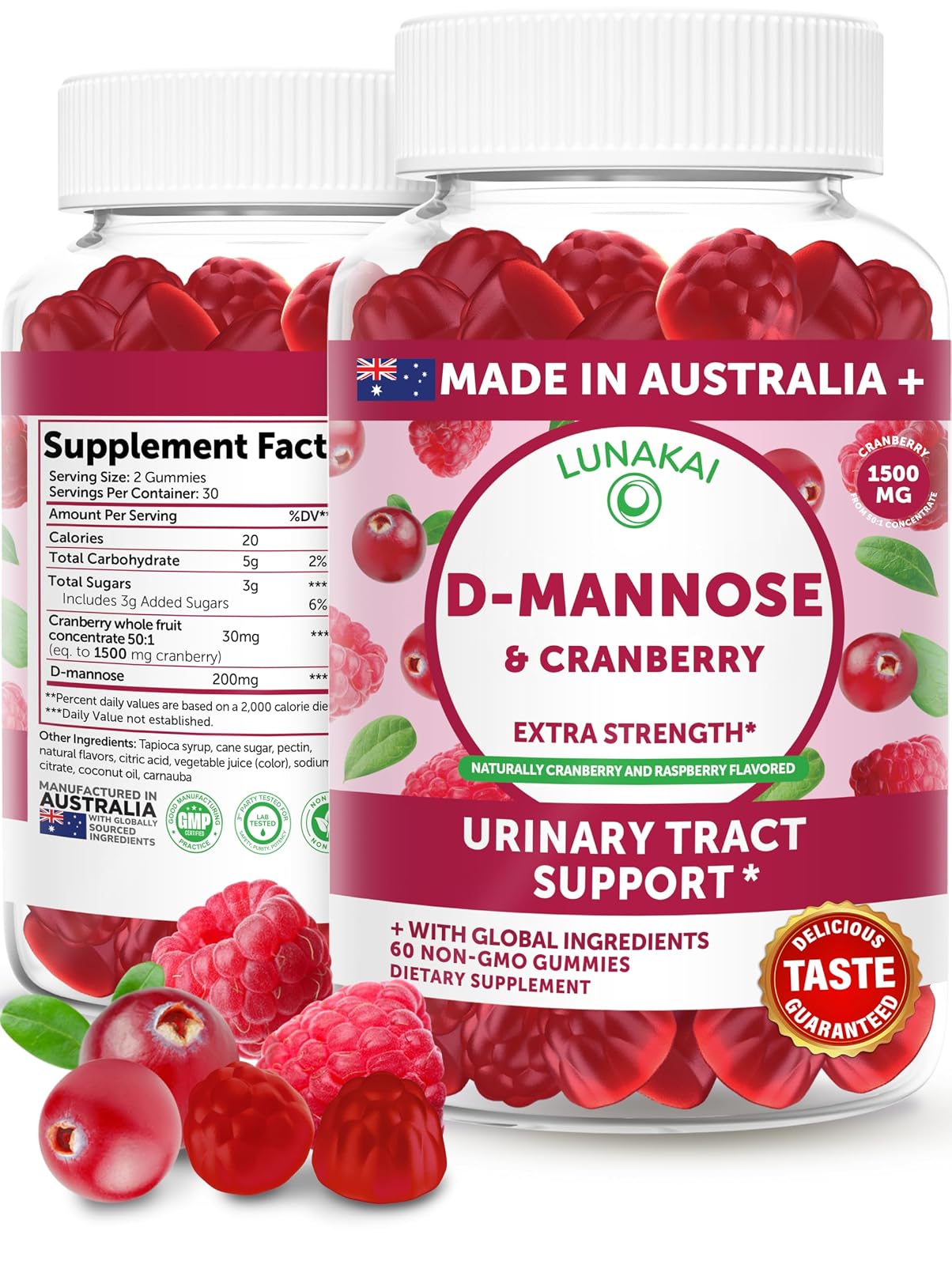 Lunakai cranberry gummies for women