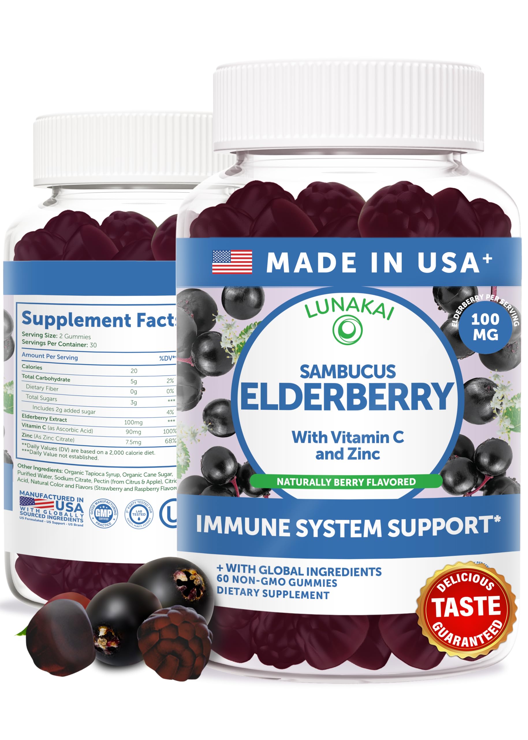 Lunakai elderberry gummies for immunity