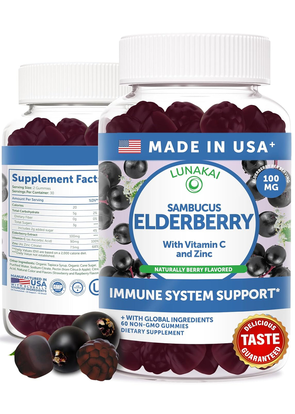 Lunakai elderberry gummies for immunity