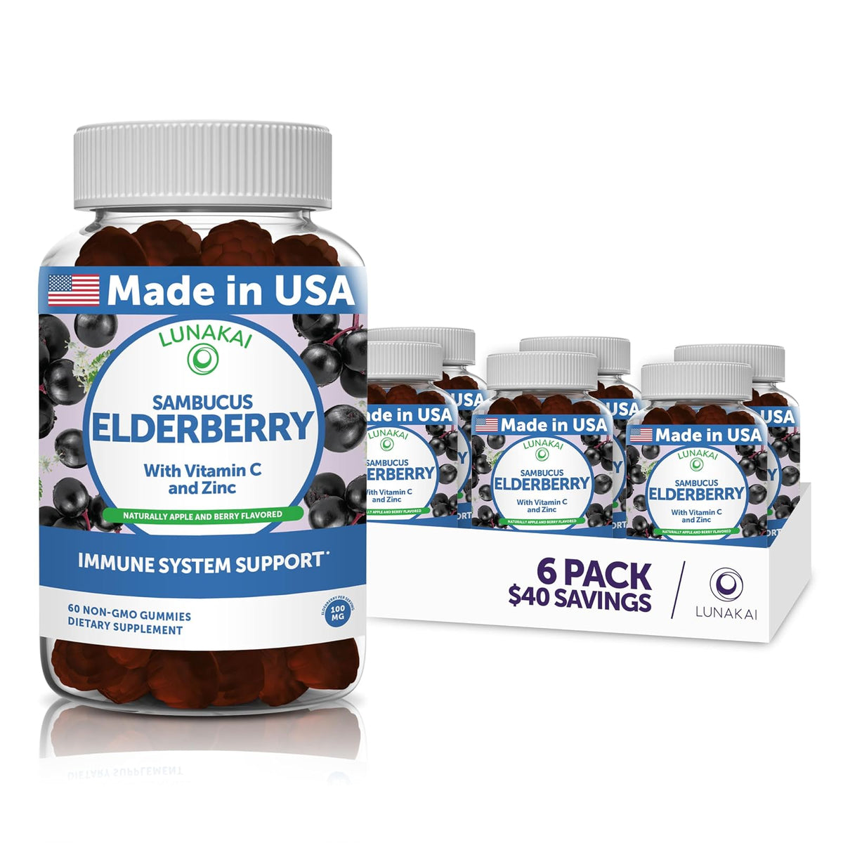 Lunakai elderberry gummies for immunity