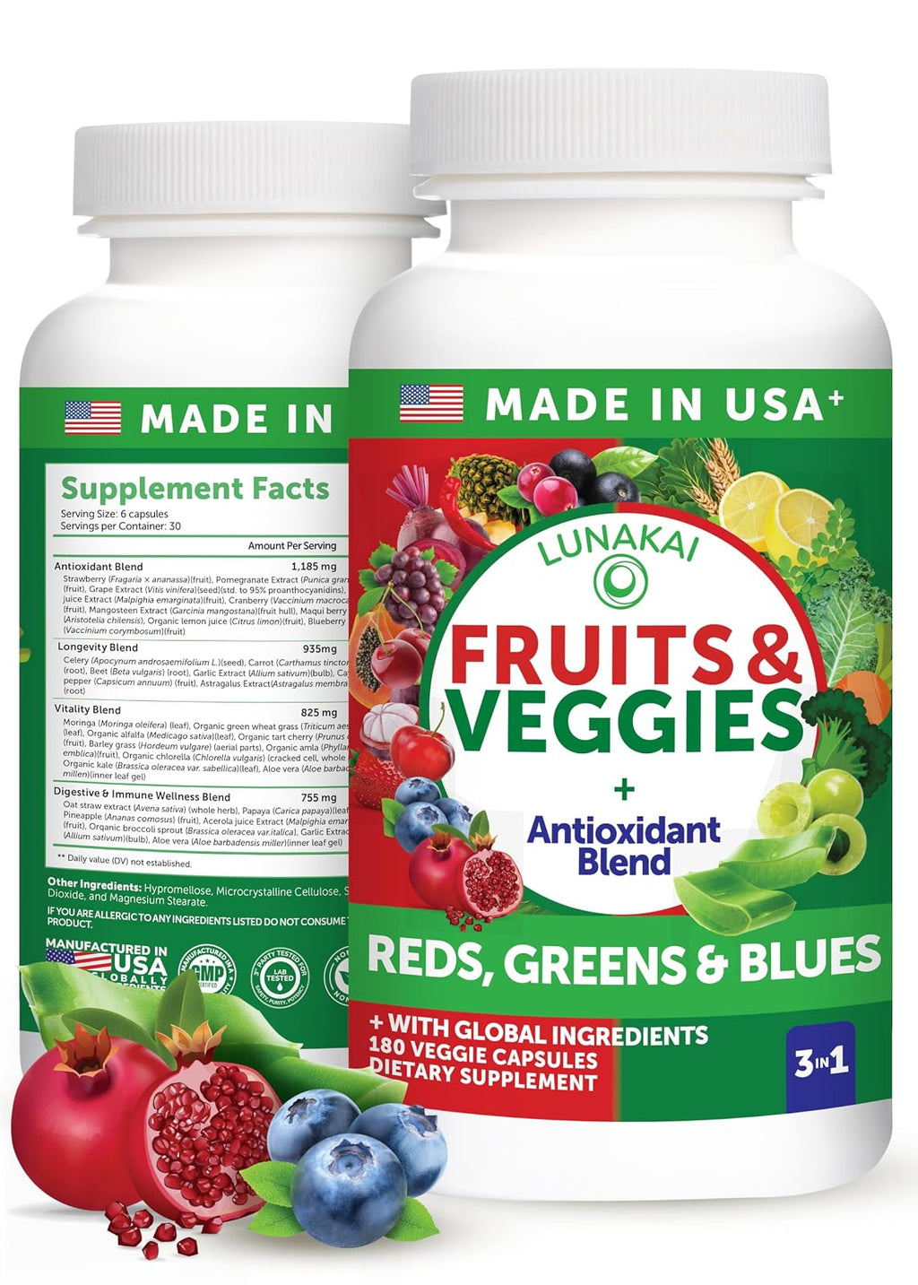 Lunakai fruits and veggies multivitamins