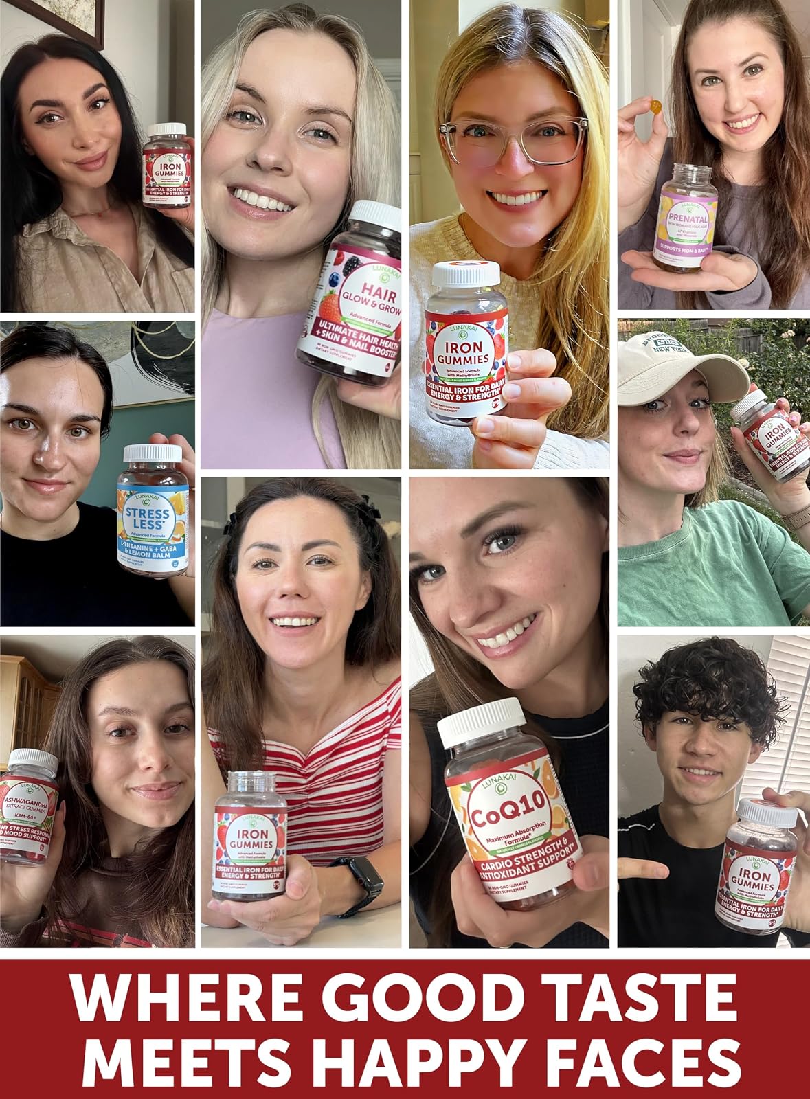 Lunakai gummies support iron levels
