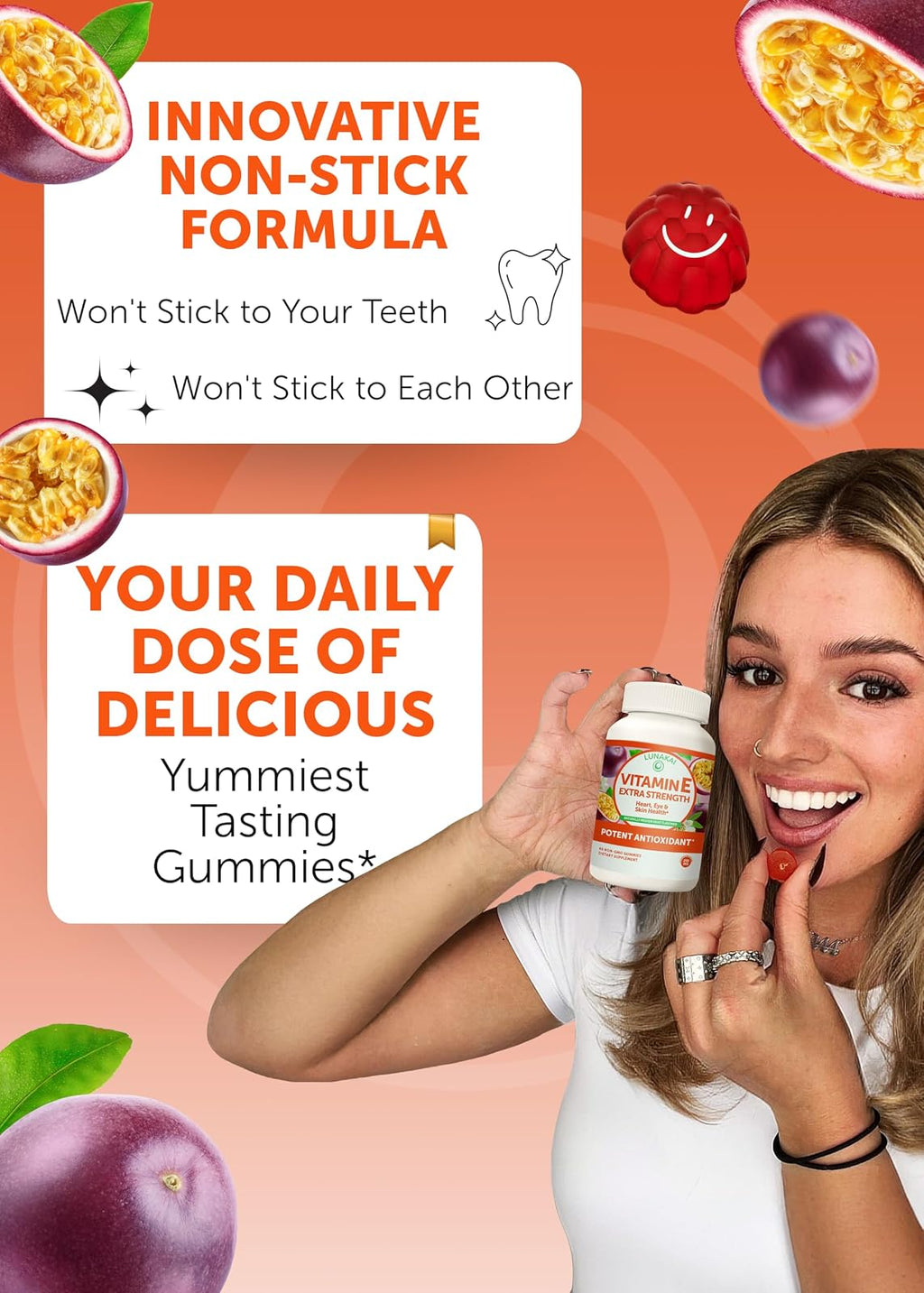 Lunakai gummies with natural vitamin E